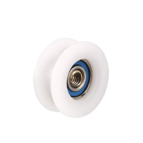 Round Groove Nylon Pulley Wheels Roller 5 Pcs for 5mm Rope - White ...