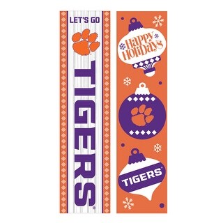47" Double Sided Seasonal Porch Leaner, Clemson University - 47" x 11. ...