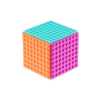 Strictly Briks Mini Cube Building Set for Kids - 6 PCS 8x8 Baseplates ...