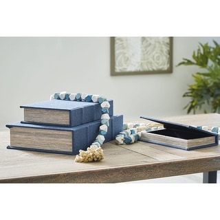 Signature Design by Ashley Jolina Blue Box Set (Set of 3) - 13"W x 8.88 ...
