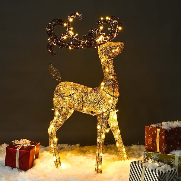 led lighting red deer