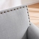 Uniquely Designed Riveted Fabric Sofa, Single Chair Loveseat - Bed Bath ...