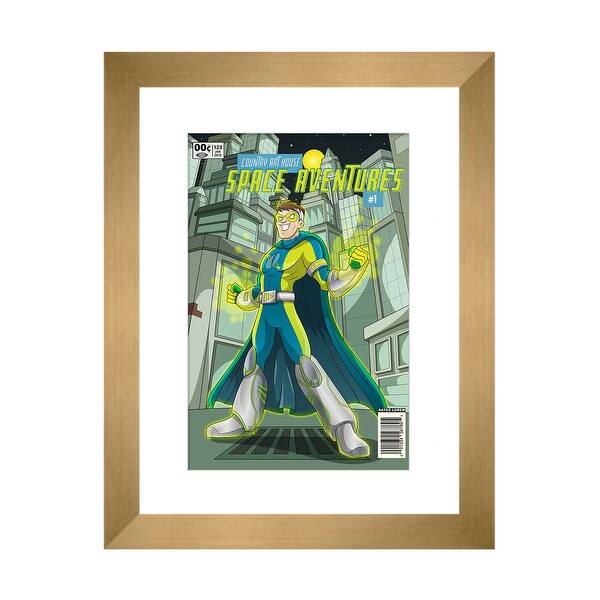 Gold Comic Book Frame with White Mat - To Display 1 7.25"x10.5" Gold ...