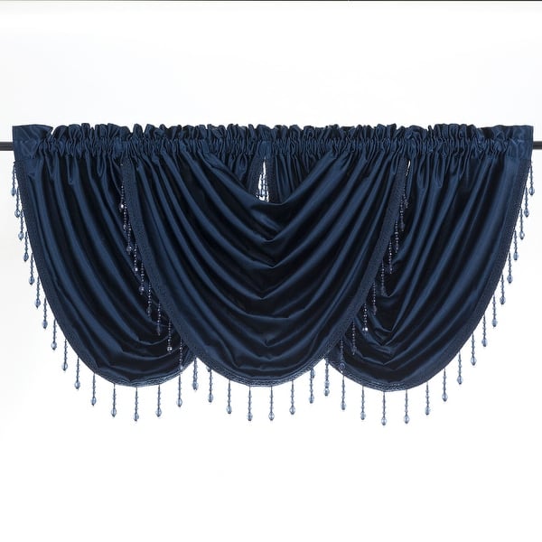 Regency Crushed Satin Rod Pocket Window Panel and Valance Treatments ...