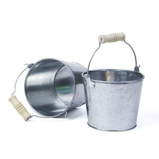 5" mini pail Galvanized No Ridges - Bed Bath & Beyond - 41233859