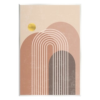 Stupell Geometric Abstract Arch Shapes Wall Plaque Art, Design by ...