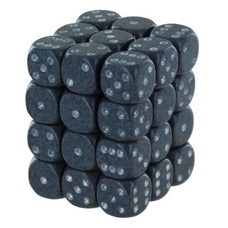 Chessex 12mm d6 Speckled Hi-Tech Dice Block - Set of 36 - Bed Bath ...