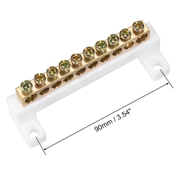 Terminal Block Connector Bar 10 Positions High Bridge Design Single Row ...