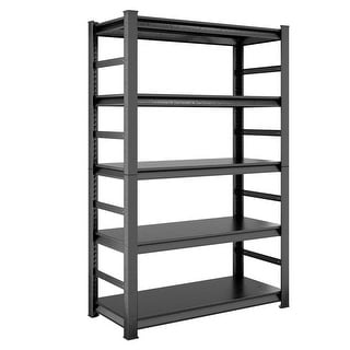 5 Tier Storage Heavy Duty Metal Unit Adjustable Shelving and Storage ...