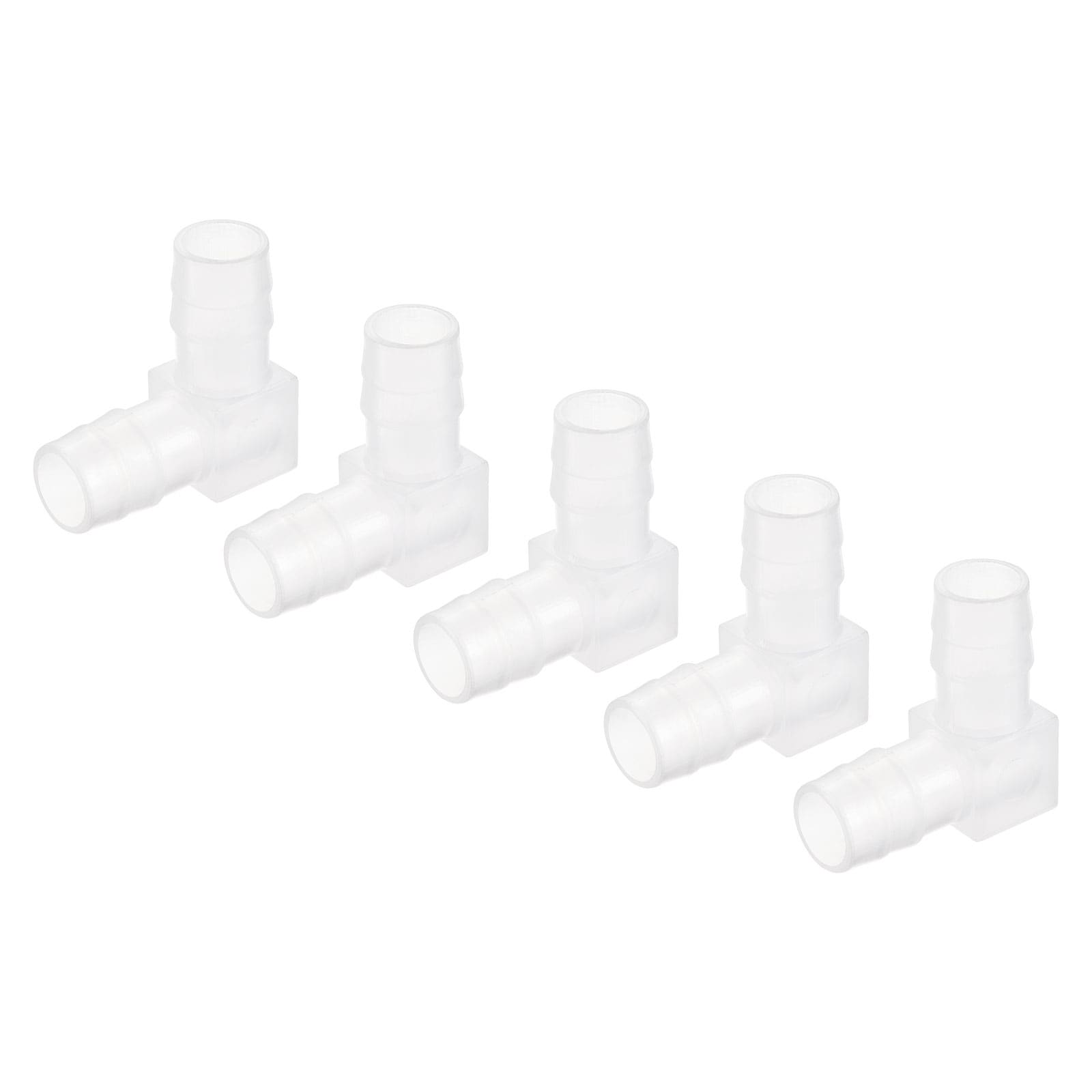 Barb Hose Fitting Plastic Elbow Coupler Reducer Quick Connector - White ...