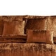 Jay 7 Piece King Comforter Set, Copper Polyester Velvet Deluxe Texture ...