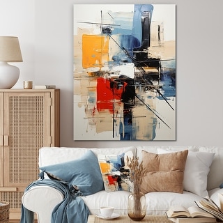 Designart "Cerulean Passenger Of Fragile Wisdom Abstract I" Abstract ...