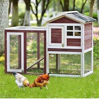 Wooden Chicken Coop Hen House - Bed Bath & Beyond - 38414234