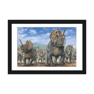 iCanvas "A Herd Of Centrosaurus Dinosaurs" by Phil Wilson - Bed Bath ...
