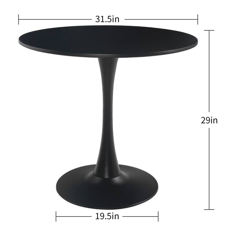 31.5"Modern Round Dining Table End Table Leisure Coffee Table - N/A ...
