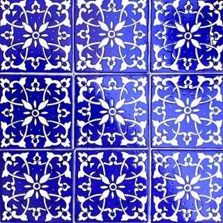4x4 Mediterranean Blue Tiles (Kitchen, bathroom, pool, backsplash ...
