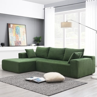 Chenille Modular Sectional Sofa Set with Sleeper Function - Bed Bath ...