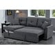 Modular Sleeper Sectional Sofa with Pull-Out Bed, Hidden Storage ...