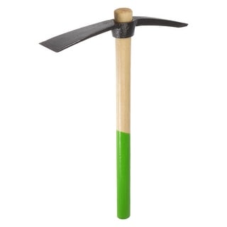 Single Head Sharp Hoe 16" Steel Hand Hoe with Wooden Handle - Green ...