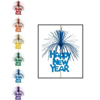 Club Pack of 12 Multi-Colored Firework Stringer "Happy New Year" Party ...