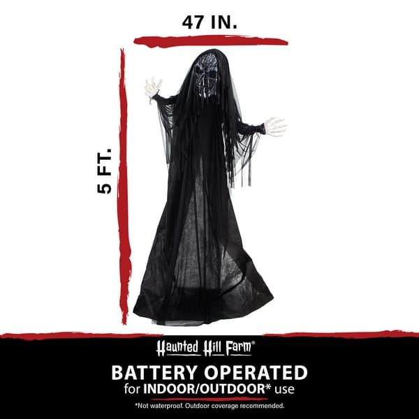 67-In. Azrail the Animated Welcome Reaper Indoor or Covered Outdoor ...