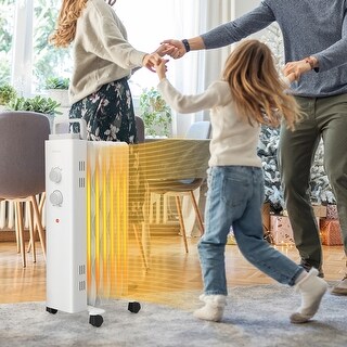 1500W Oil Filled Space Heater Electric Oil Radiant Heater - Bed Bath ...