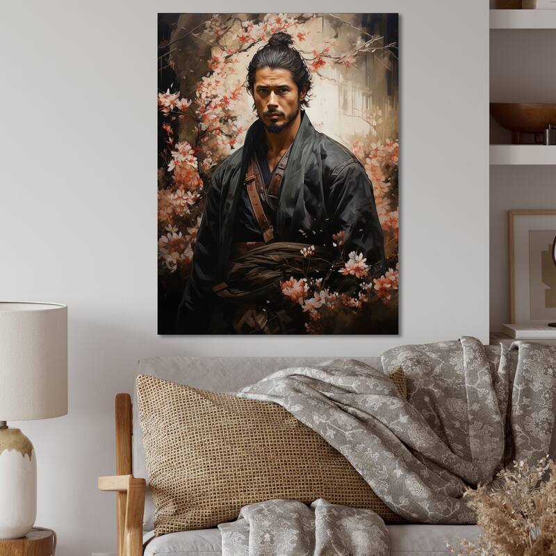 Designart "Asian Art Samurais Resolve IV" Asian Metal Art Print ...