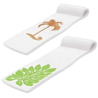 TRC Recreation Sunsation Raft Pool Floats, Bronze Palm White & Green ...