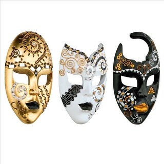 Design Toscano S/3 Modern Mardi Gras Masks - Bed Bath & Beyond - 40195789