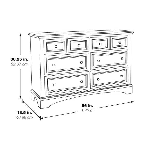 Farmhouse Basics 6 Drawer Dresser - Bed Bath & Beyond - 37477245