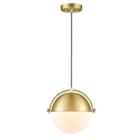 Light Society Sara Pendant Light - Brushed Brass/White - On Sale - Bed ...