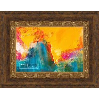 6x5 Ornate Gold Complete Wood Picture Frame with UV Acrylic Plexiglass ...