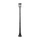 Aurora Bulb Black Modern Solar LED Post Light with EZ-Anchor and Pole ...