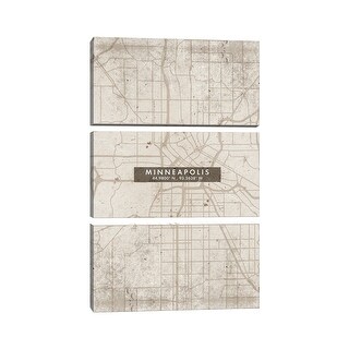 iCanvas "Minneapolis City Map Abstract Style" by WallDecorAddict 3 ...