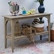 Cambridge Casual Leon Teak Outdoor Console Table - Bed Bath & Beyond ...