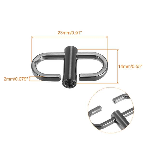 Adjustable Metal Buckles, 2Pcs 23x14mm Chain Shortener Bag Strap Clasps ...