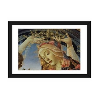 iCanvas "The Madonna of the Magnificat, detail of the Virgin's face and ...