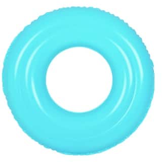 35" Classic Round Blue Inflatable Swimming Pool Inner Tube Ring Float ...