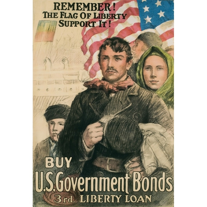 World War 1 Propaganda Posters War Bonds 347 Oorlogsaandeel Stock