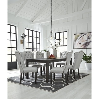 Signature Design by Ashley Jeanette Black/Gray 7-Piece Dining Package ...