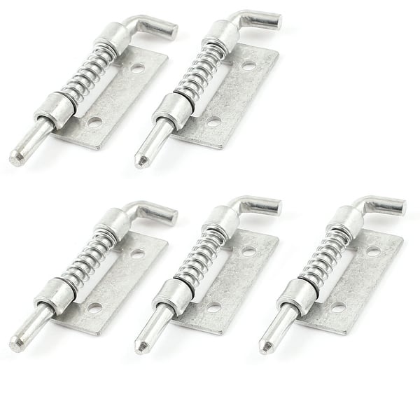 5 PCS Fixed Type Spring Loaded Barrel Bolt Latch Silver Tone - Silver ...