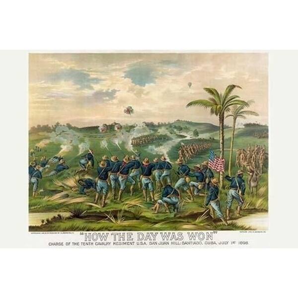 Charge Of The African American Tenth Cavalry In San Juan During The ...