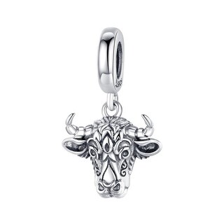 Sterling Silver Bull Charm - Bed Bath & Beyond - 41435882