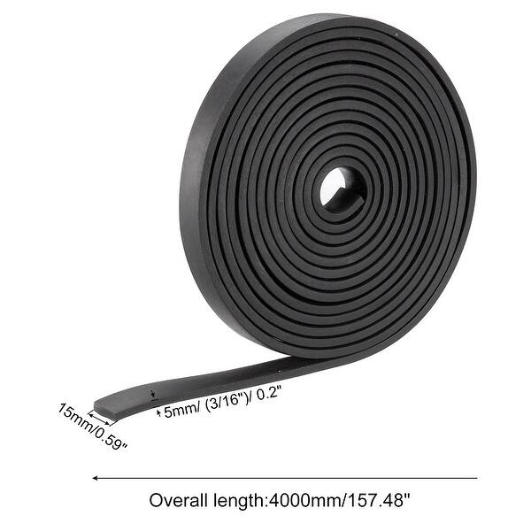 Solid Rubber Strips Neoprene Sheets Rolls 3/16"T x 0.59"W x 157.48"L ...