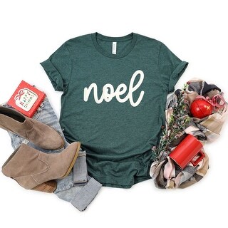 Noel Bold Cursive Puff Print Short Sleeve Tee - Bed Bath & Beyond ...