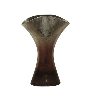 Small Two Tone Nickel Aluminum Decor Vase - Bed Bath & Beyond - 31272976