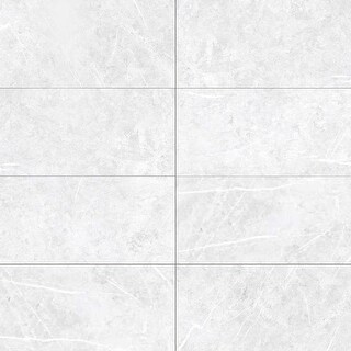 The Tile Life Opera 12" x 24" Blue Glossy Porcelain Tile Flooring and ...