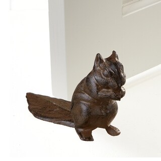 Set of 2 Black Distressed Standing Chipmunk Door Stop Door Stopper ...