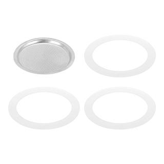 Aluminium Filter Replacement 74x64x5mm for 9-Cup Use Mocha Coffee Maker ...