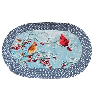Winter Cardinals Holiday Kitchen Accent Rug - Bed Bath & Beyond - 39054232